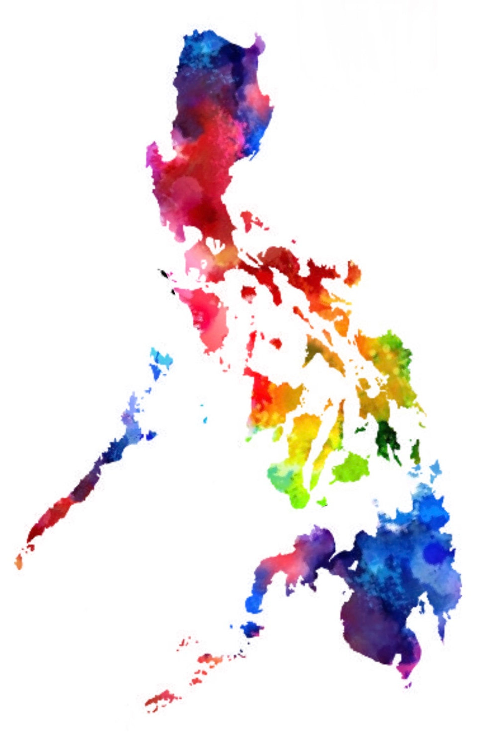 Philippines Sticker, Philippines Map Decal, the Philippines, Laptop ...