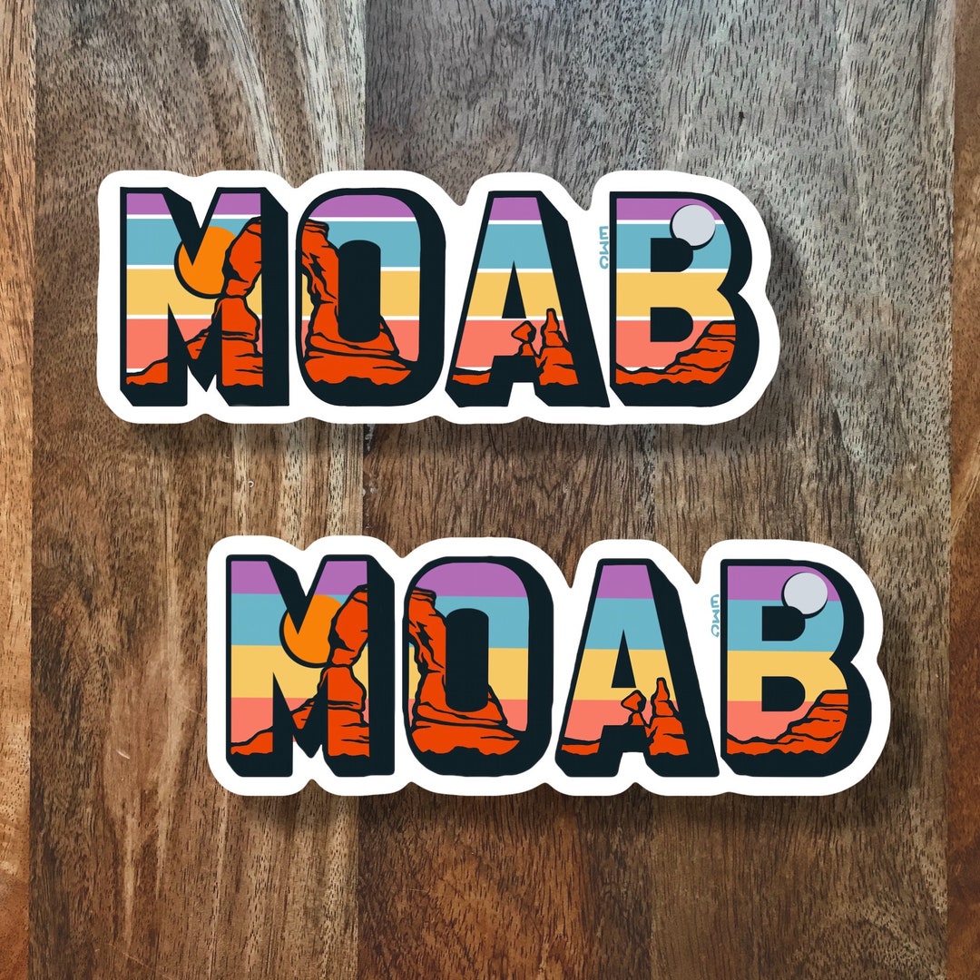 Moab Sticker, Moab Utah Sticker, Arches National Park Sticker, Arches ...