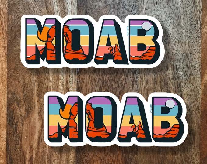 Moab Sticker, Moab Utah Sticker, Arches National Park Sticker, Arches ...