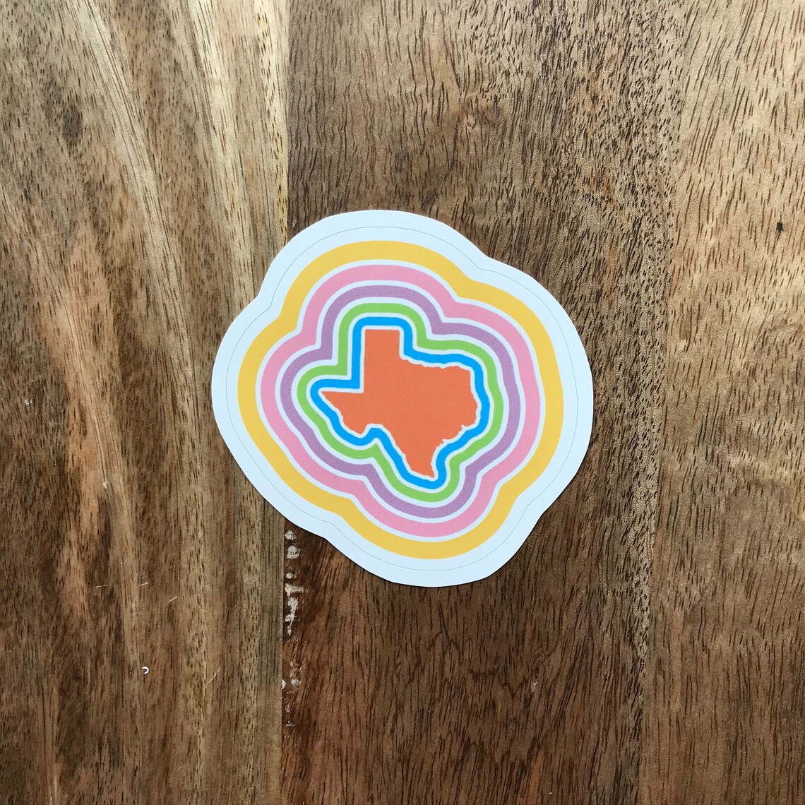 Retro Texas Sticker Funky Texas Sticker Texas Sticker - Etsy