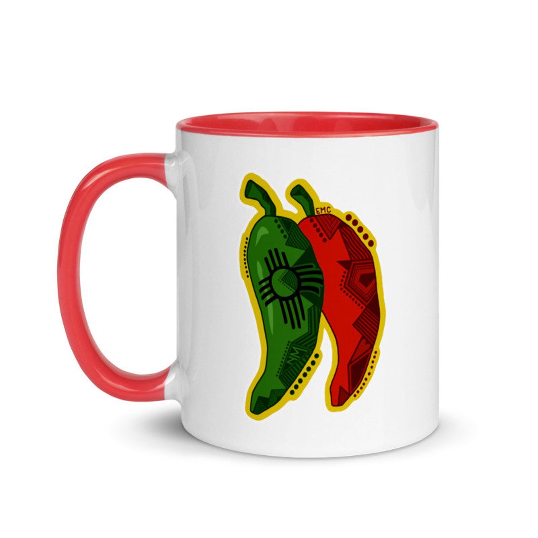 New Mexico Chiles Mug, Green Chile Mug, Red Chile Mug, Christmas Chiles ...