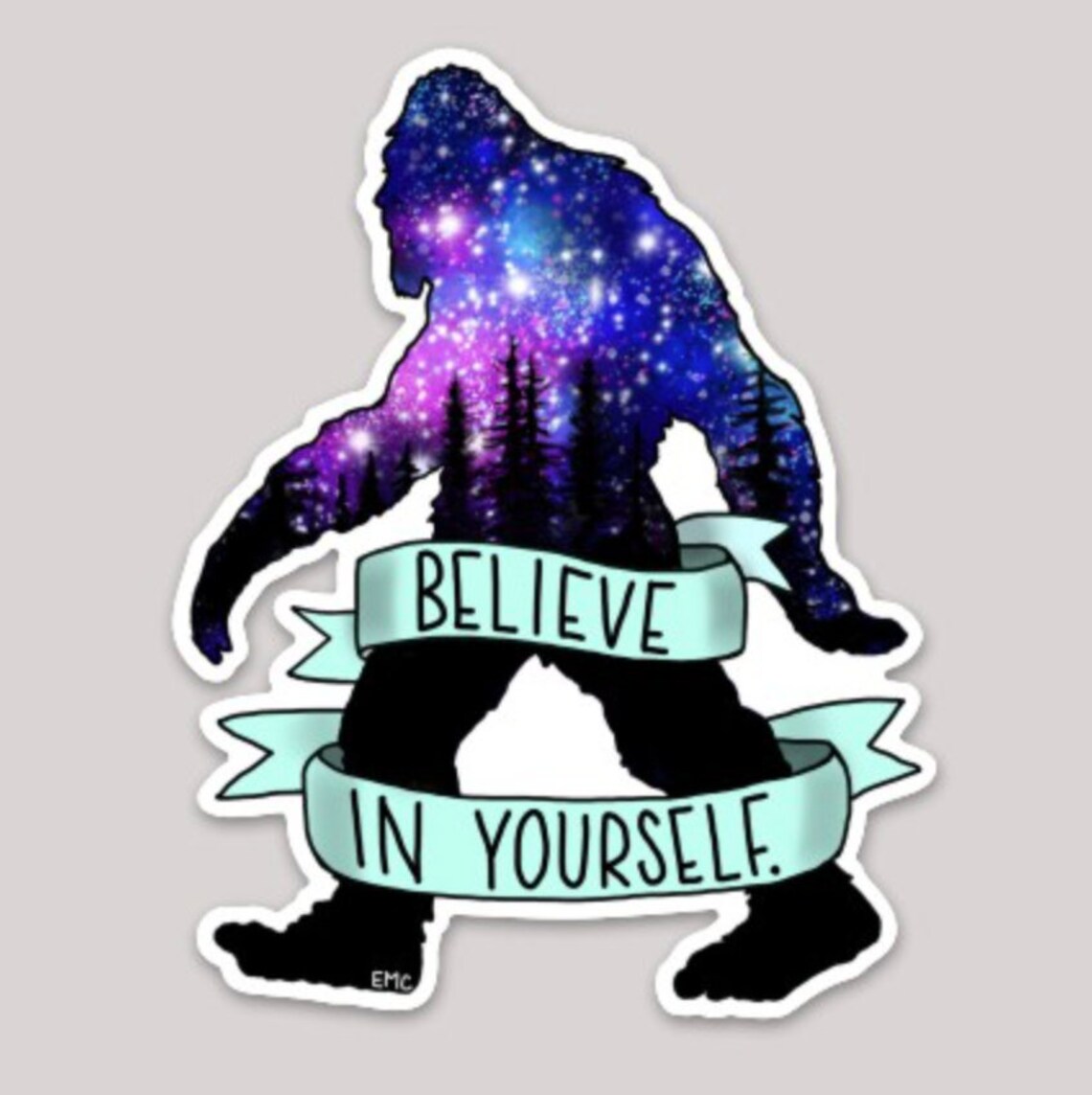 Bigfoot Sticker Sasquatch Sticker Yeti Sticker Abominable | Etsy