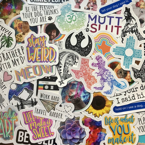Mystery Sticker Pack Random Sticker Bundle Laptop Stickers | Etsy