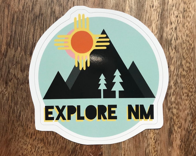 Explore New Mexico Sticker, Explore NM Sticker, New Mexico Sticker ...