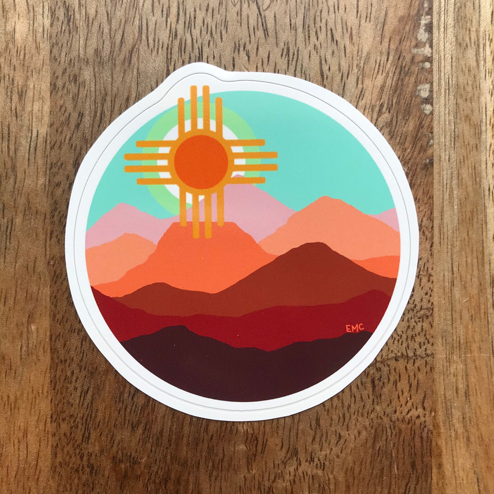 New Mexico Sticker, New Mexico Zia Sticker, Zia Sun Sticker, New Mexico ...