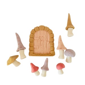 Fairy Door/toadstool Cake Toppers - Etsy