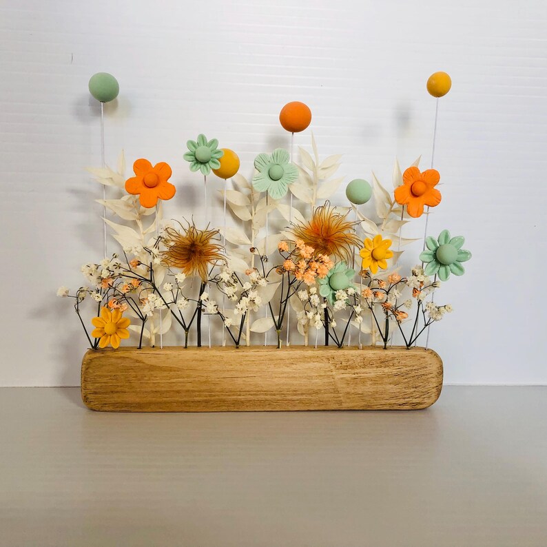 Dried/clay Flower Wood Bar - Etsy