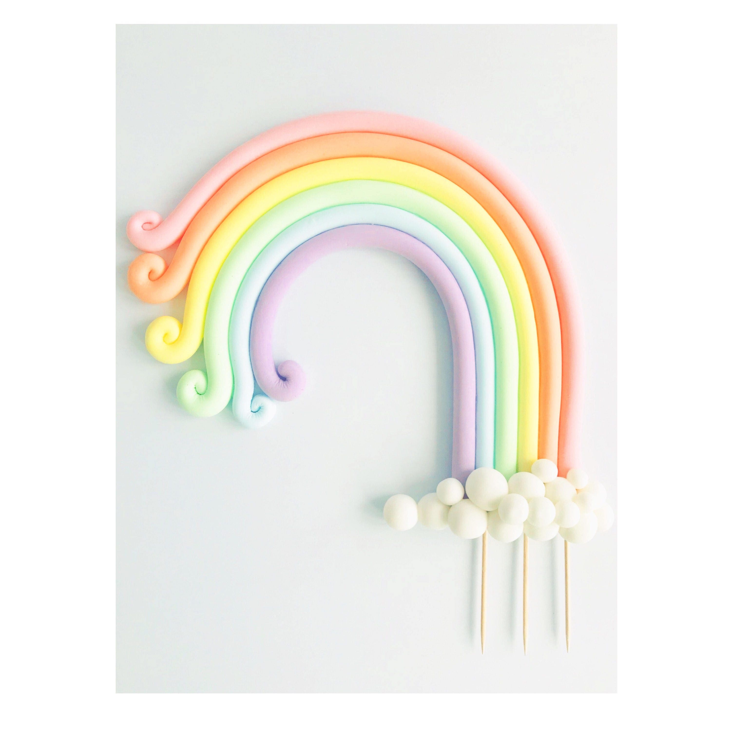 Bespoke Rainbow Cake Topper. Extra Large. | Etsy