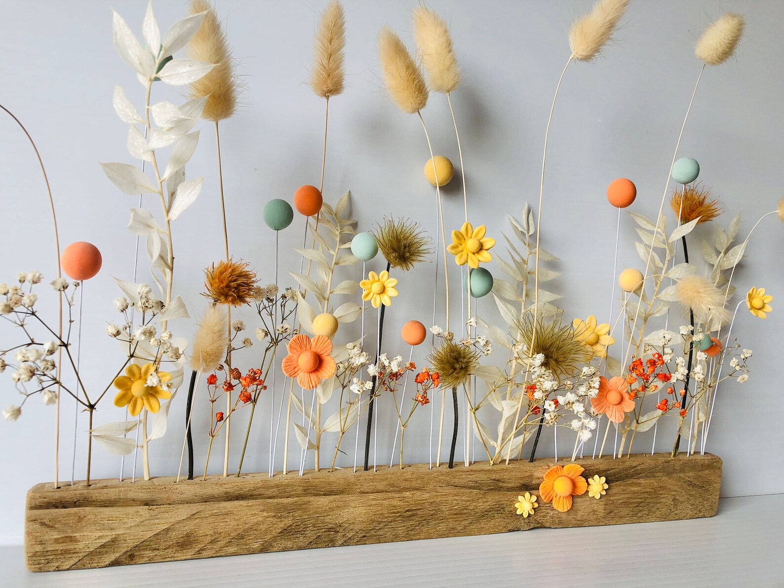 Dried/clay Flower Wood Bar - Etsy UK