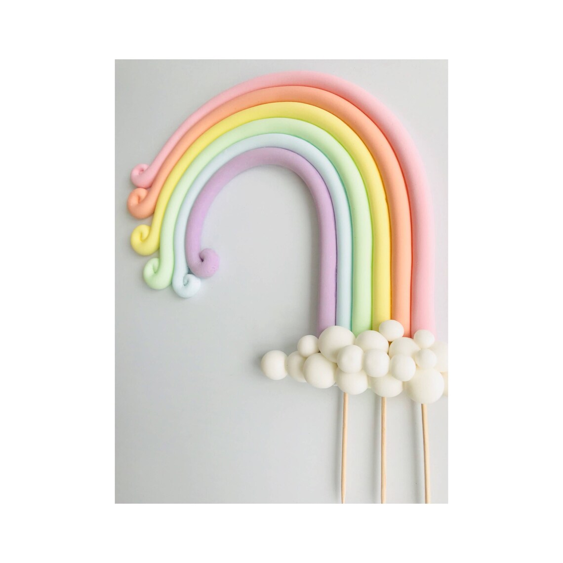 Bespoke Rainbow Cake Topper. Extra Large. | Etsy
