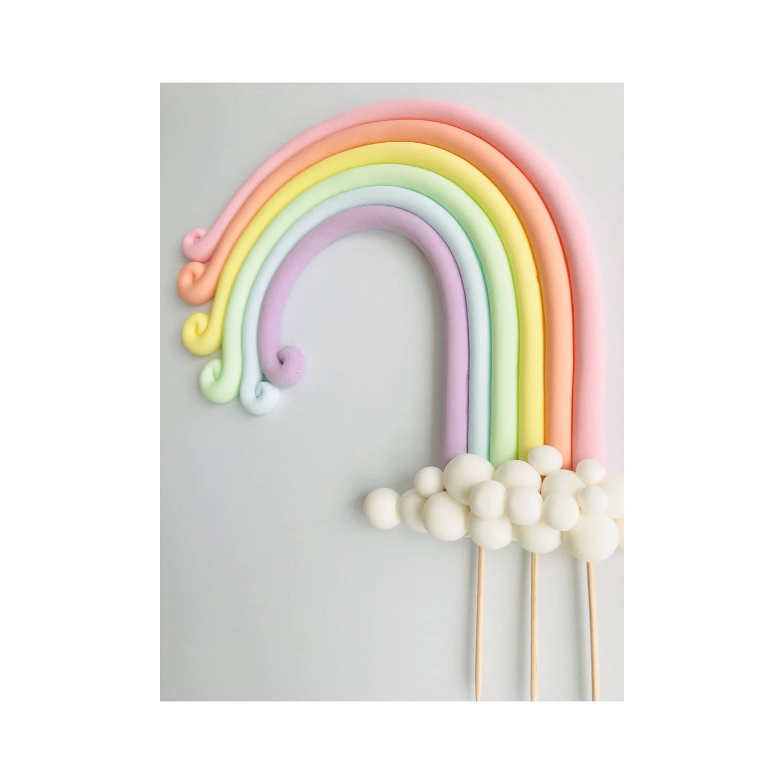 Bespoke Rainbow Cake Topper. Extra Large. | Etsy