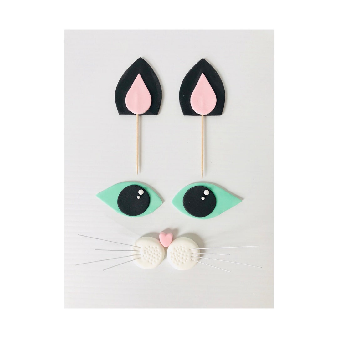 Edible Black Cat Cake Topper. - Etsy