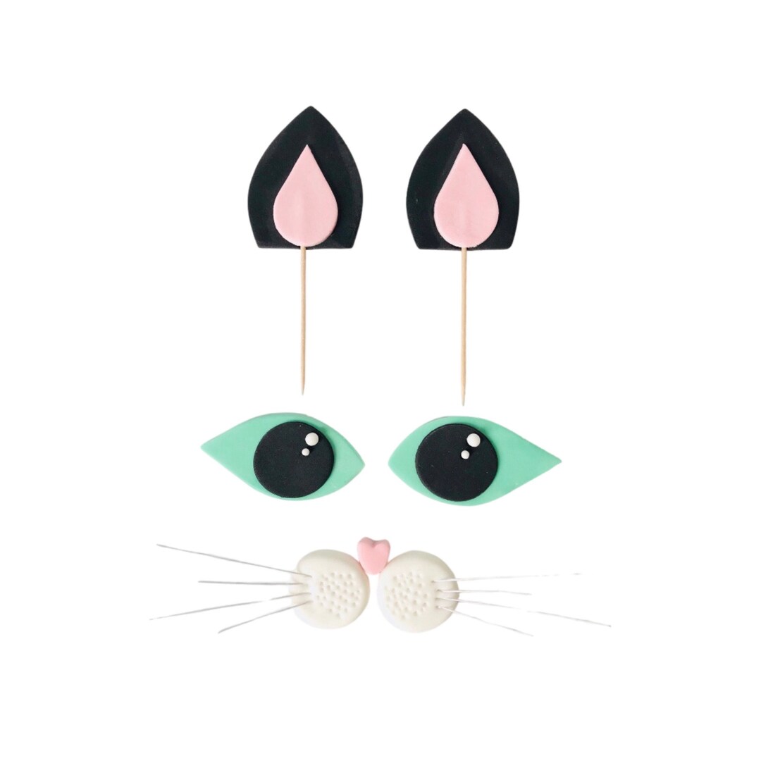 Edible Black Cat Cake Topper. - Etsy
