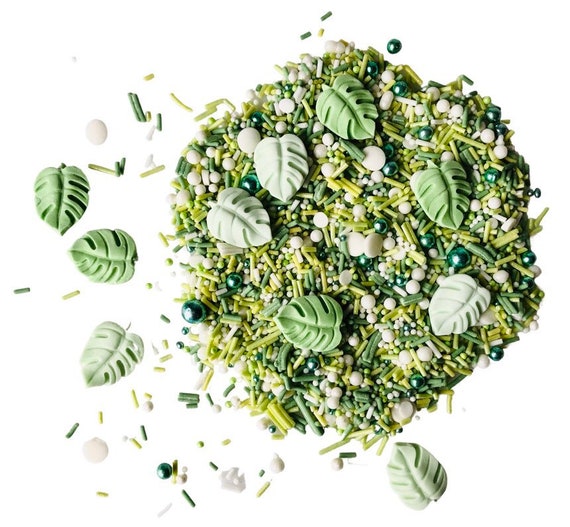 Edible Safari Leaves/green Sprinkles - Etsy
