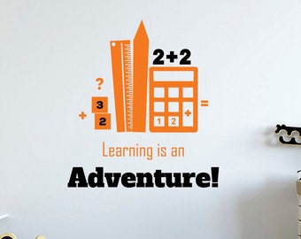 Pi Wall Decal Mathematics Classroom Decal Geometry Science Sign School ...