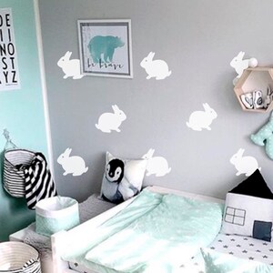Rabbit Wall Decals, Bunny Decals, Animals Sticker for Kids Room - Etsy