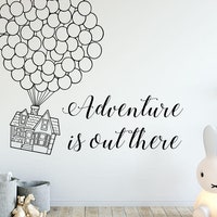 Adventure Awaits Triangle Wall Decal Art Sticker Vinyl Home Decor Girls ...