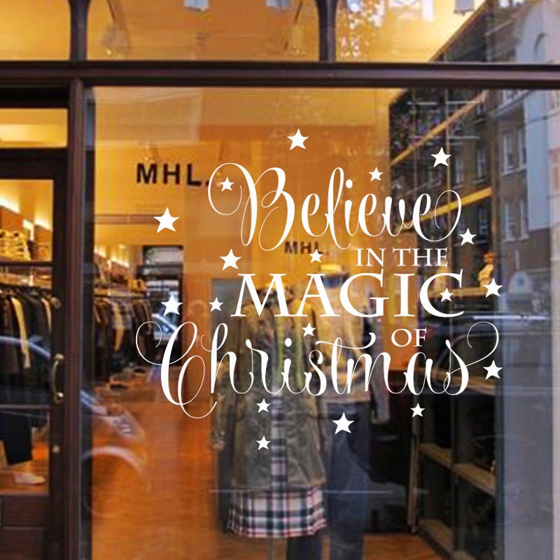 Retail Window Holiday Window Decals - Etsy UK