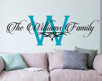 Family Name Vinyl | Etsy