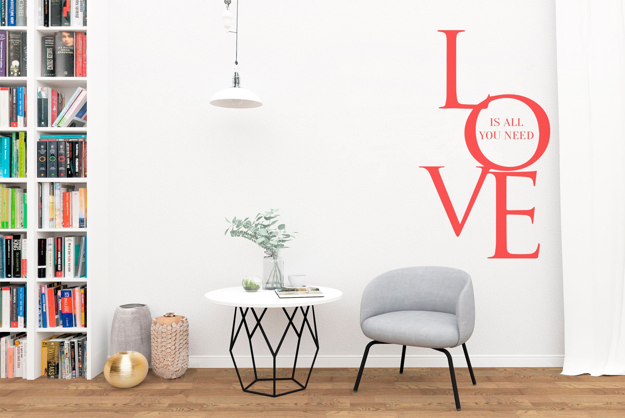 Love is All You Need Decal, Valentine Day Decal, Love Decal, Bedroom ...