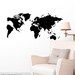 World Map Wall Decal, Large World Map Sticker, Office Decal, Travel ...