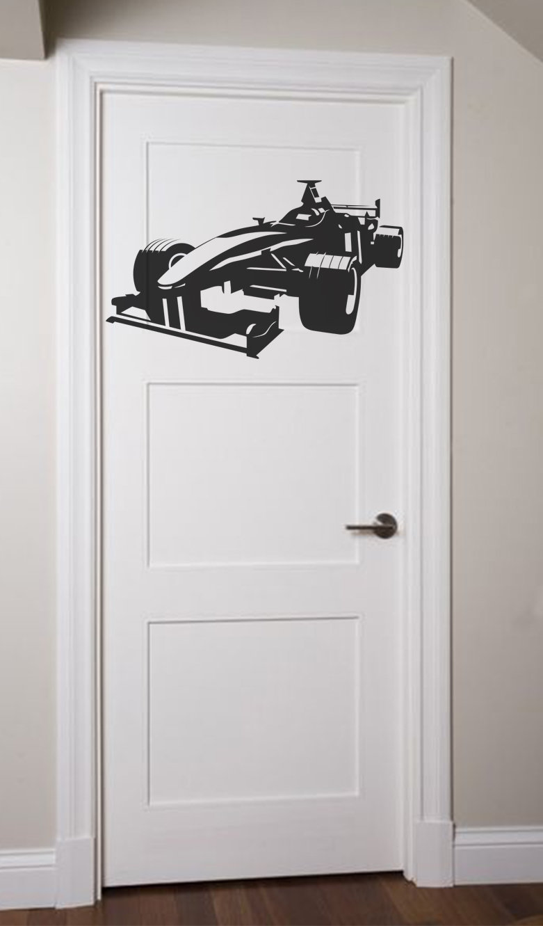 Car Wall Decals Formula 1 Vinyl Decal Race Car for Boy Room | Etsy