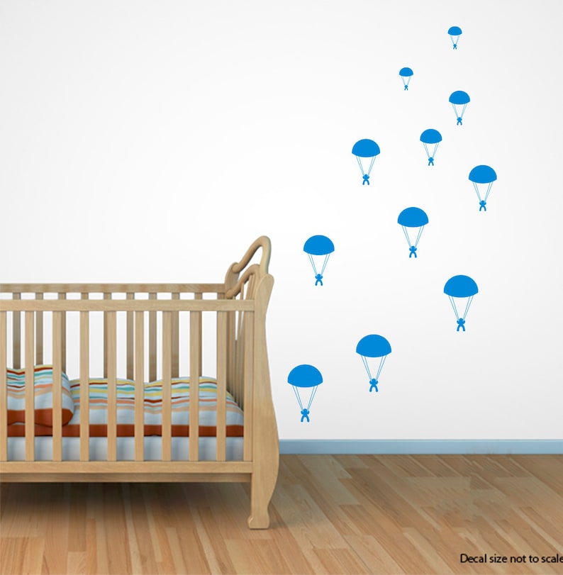Parachute Wall Decal Parachute Sticker Kids Room Decals - Etsy