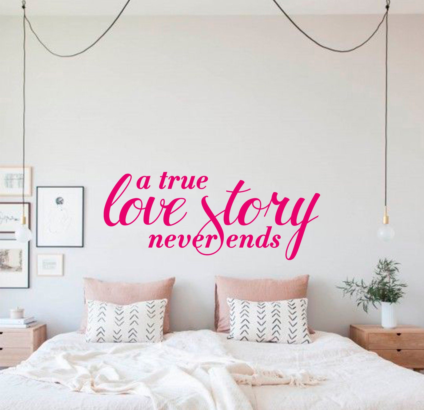 Love quote wall decal Bedroom decals Love vinyl stickers for | Etsy