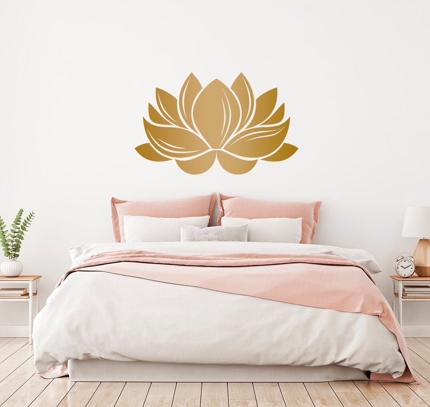 Lotus Wall Decal Yoga Wall Decals Lotus Sticker for Yoga | Etsy