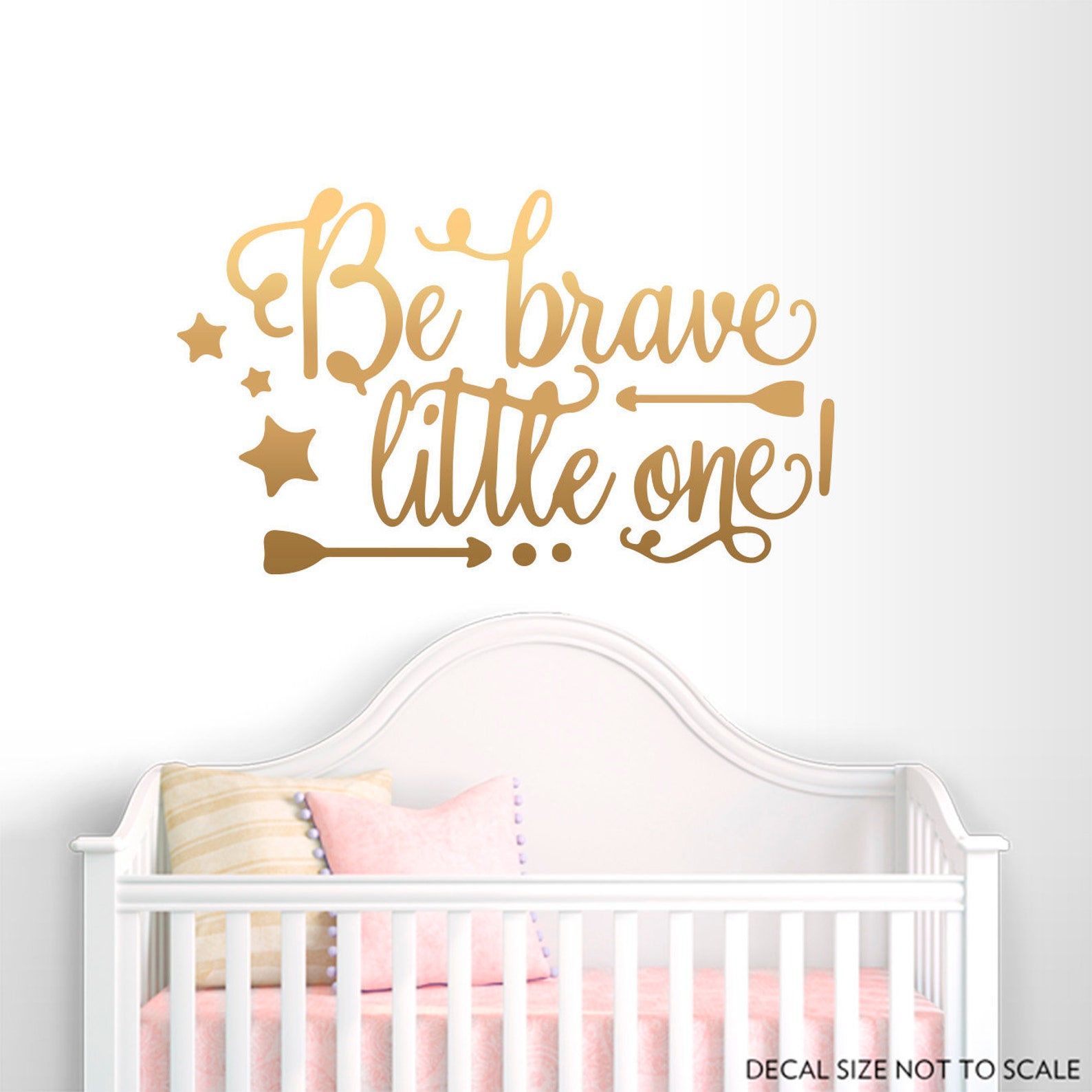 Be Brave Little One Quote Decal for Nursery Kids Quote Wall - Etsy