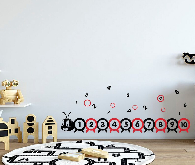 Numbers Wall Decals Numbers 1 to 10 Sticker Nursery Wall | Etsy