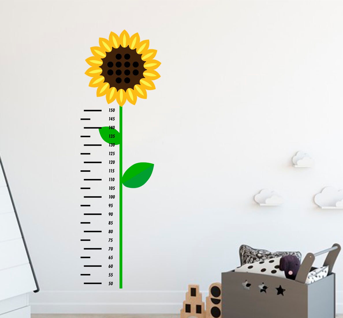 Growth chart decal Height chart for Kids room decal Growth | Etsy