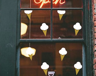 Ice Cream Window Decal - Etsy