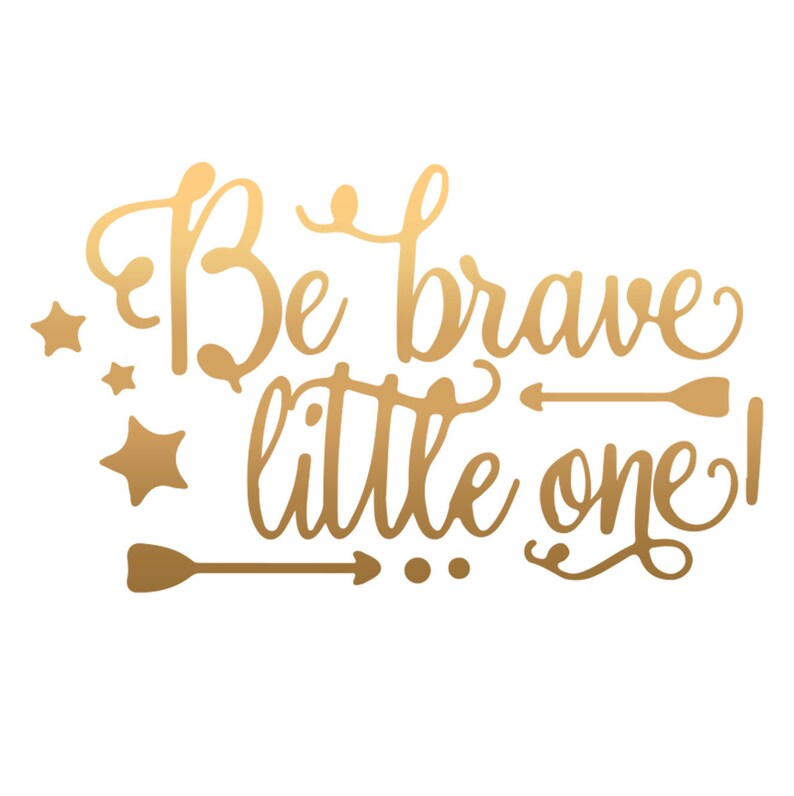 Be Brave Little One Quote Decal for Nursery Kids Quote Wall - Etsy