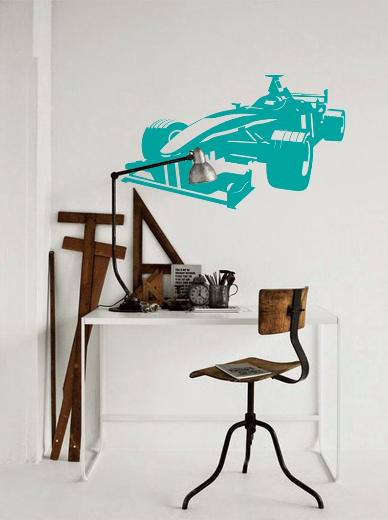 Car Wall Decals, Formula 1 Vinyl Decal, Race Car for Boy Room Decor - Etsy