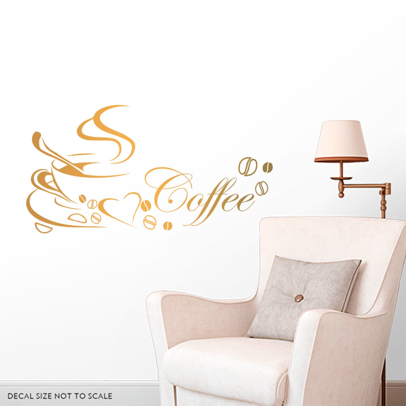 Kitchen Wall Decal Coffee Sticker Coffee Wall Art Cup of - Etsy