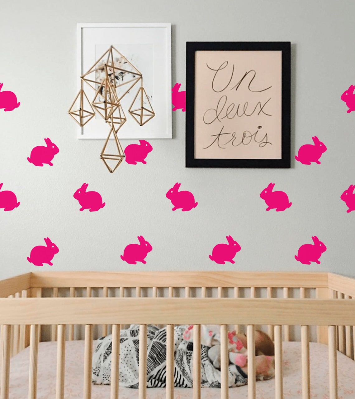 Rabbit Wall Decals Bunny Decals Animals Sticker for Kids | Etsy