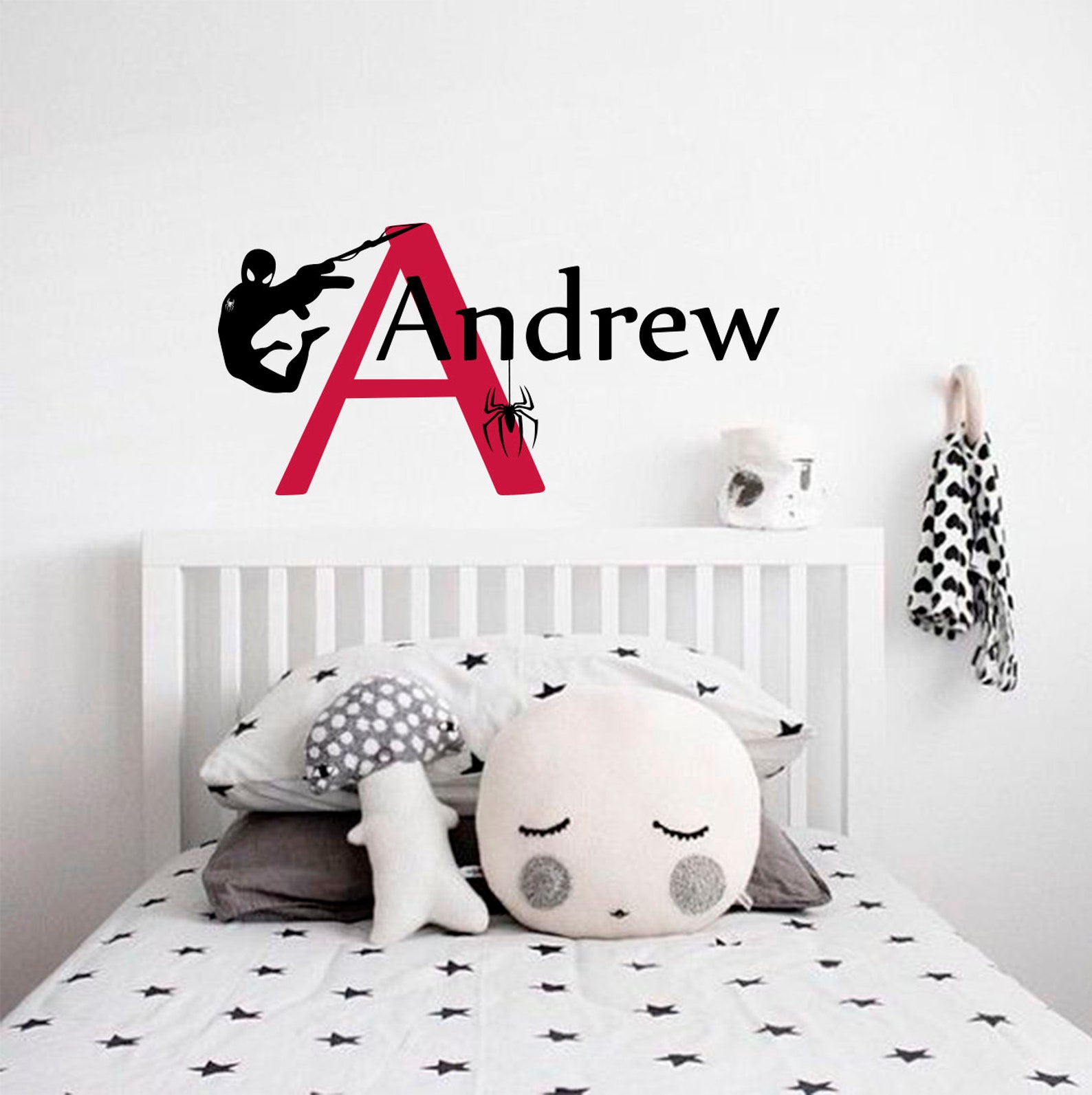 Spider Man Wall Decal, Spider-man Decal, Personalized Name Wall Decal ...