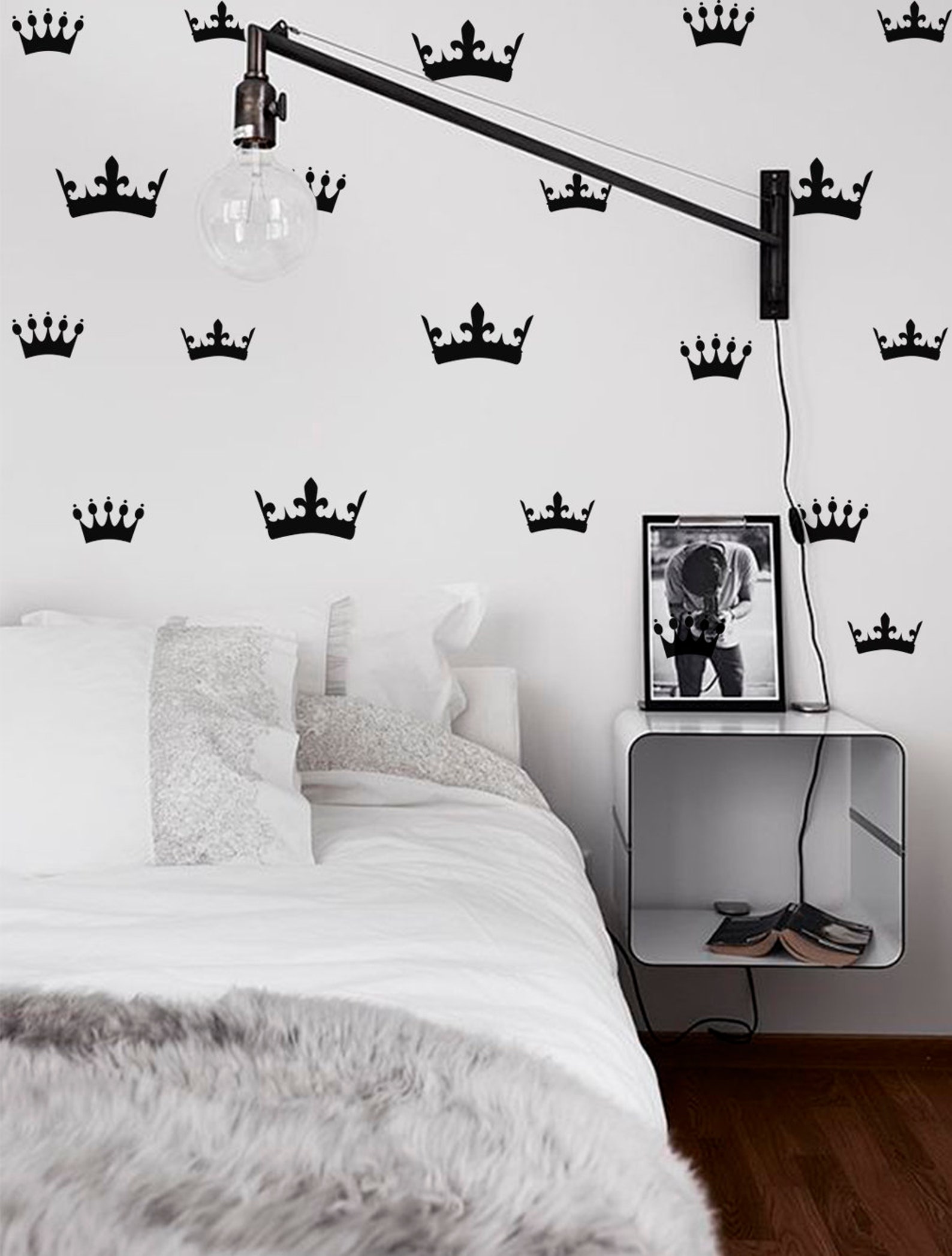 Crown Wall Decal Gold Crowns Vinyl Stickers Kids Room Decal - Etsy