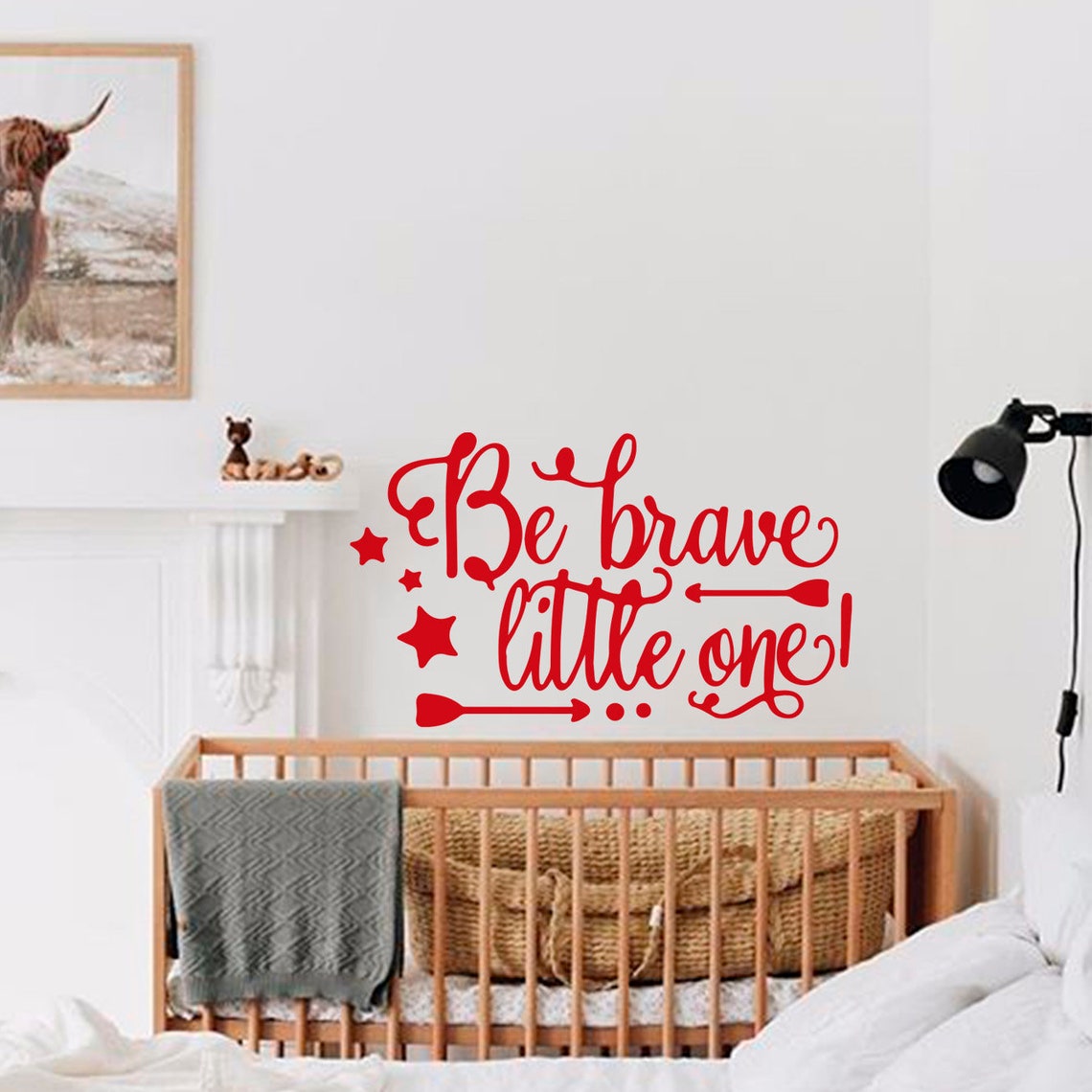 Be Brave Little One Quote Decal for Nursery Kids Quote Wall - Etsy