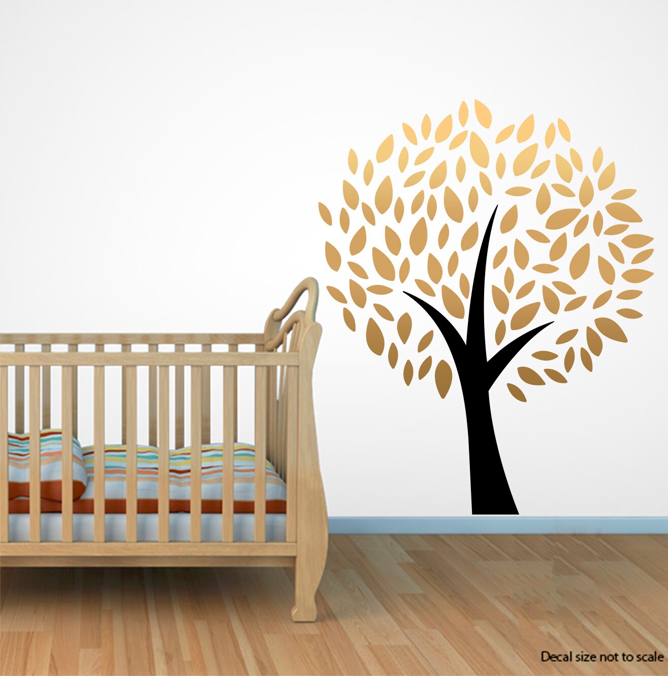 Nursery Tree Decal, Tree Wall Sticker for Kids Room, Vinyl Wall Decal ...