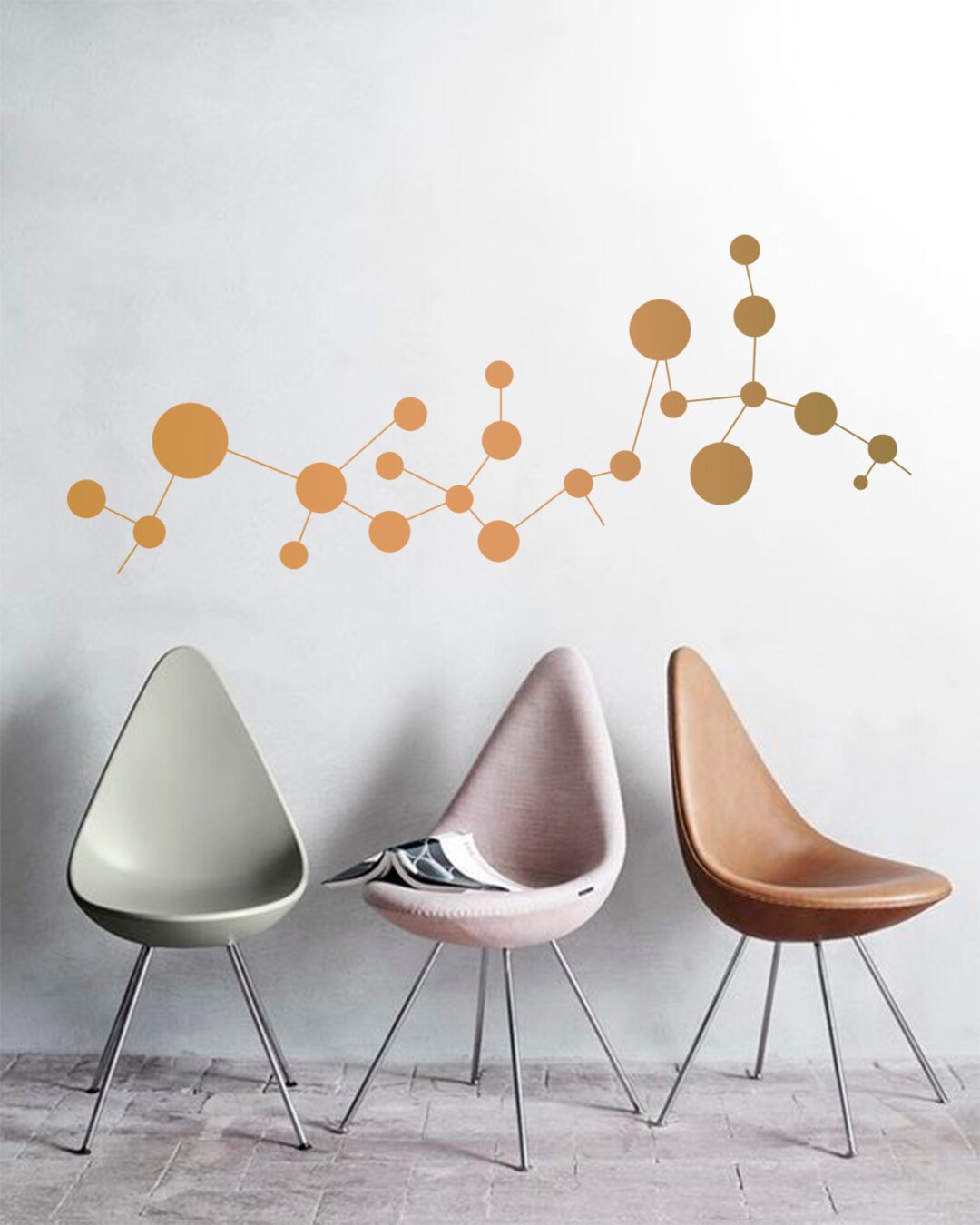 Abstract Wall Decal, Dots Decals, Office Wall Decal, Office Decor ...