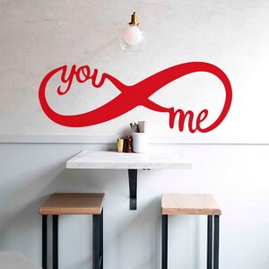 Infinity Symbol Decal, Infinity Wall Decal, Love Sign Sticker - Etsy UK