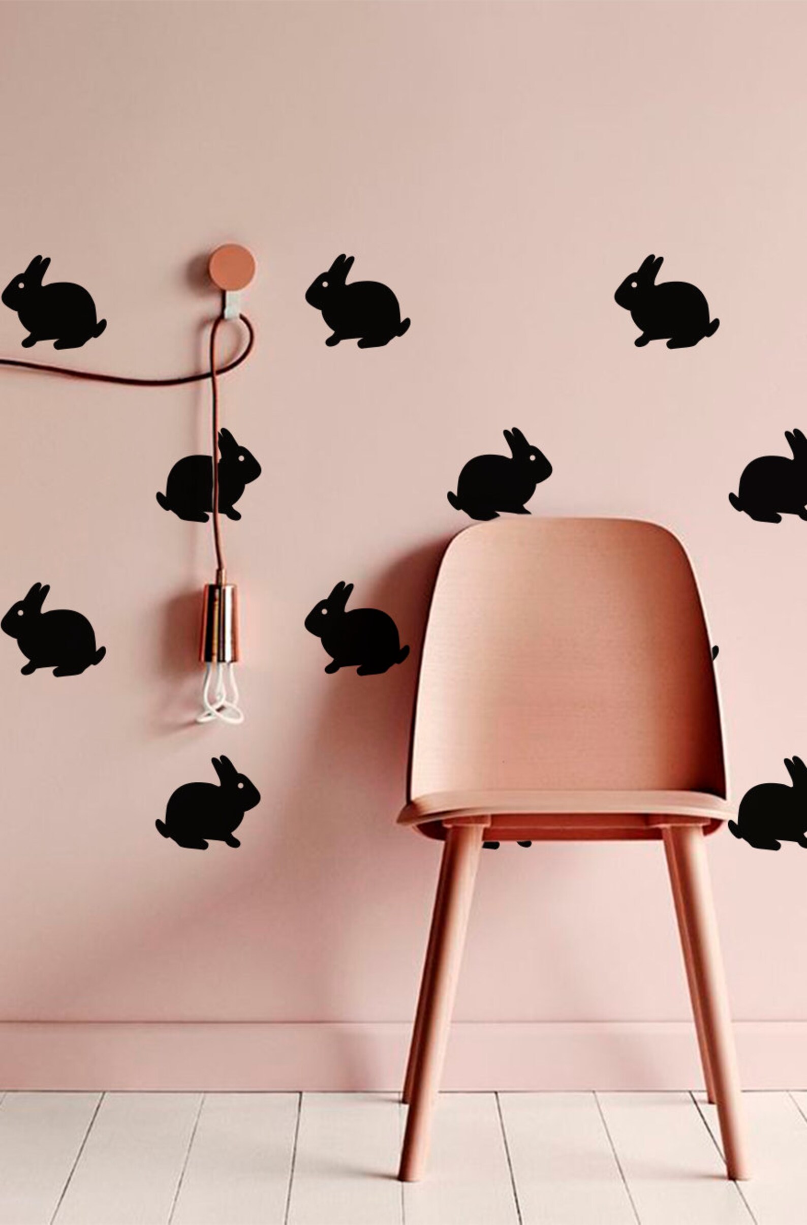 Rabbit Wall Decals Bunny Decals Animals Sticker for Kids | Etsy