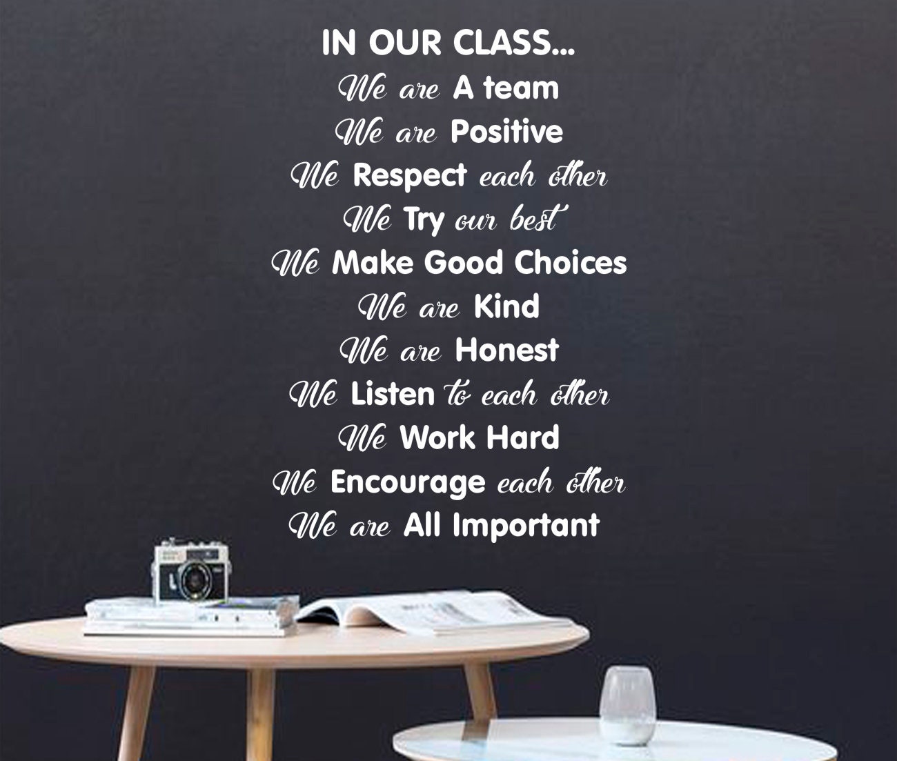Classroom Rules Wall Decal Teacher Decal School Wall - Etsy