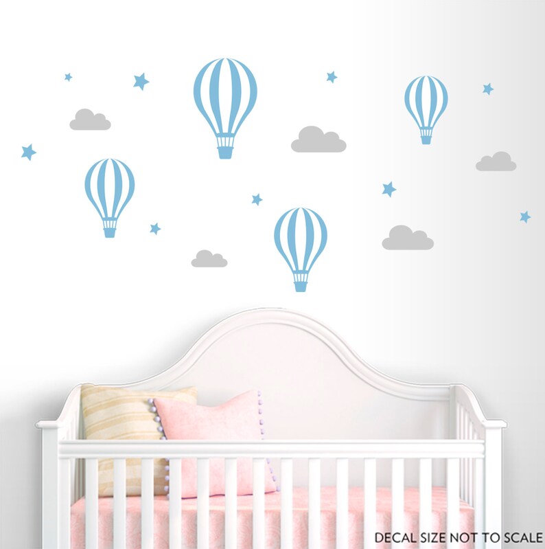 Hot Air Balloon Decal Balloon Stickers Balloon Decal | Etsy