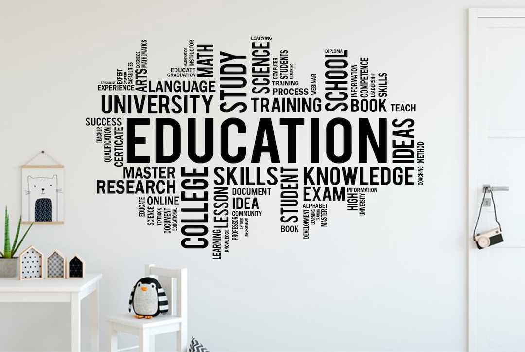 Education Wall Decal, Classroom Wall Decal, School Office Decor ...
