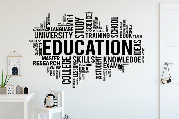 Education Wall Decal Classroom Wall Decal School Office - Etsy UK