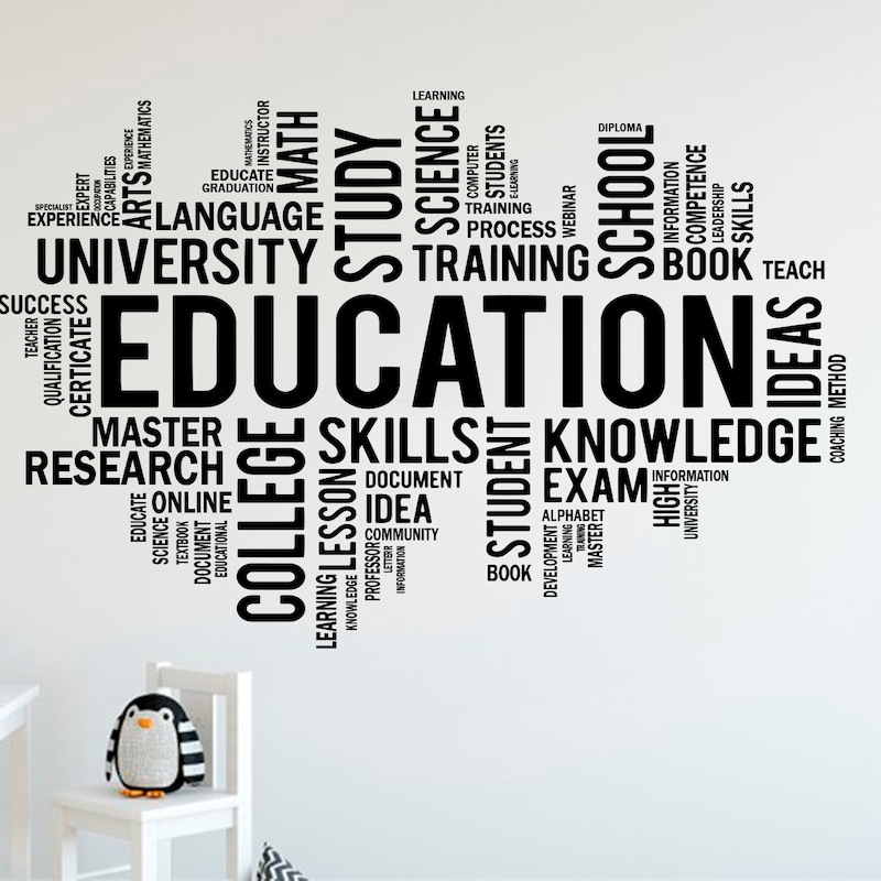 School Wall Decal - Etsy