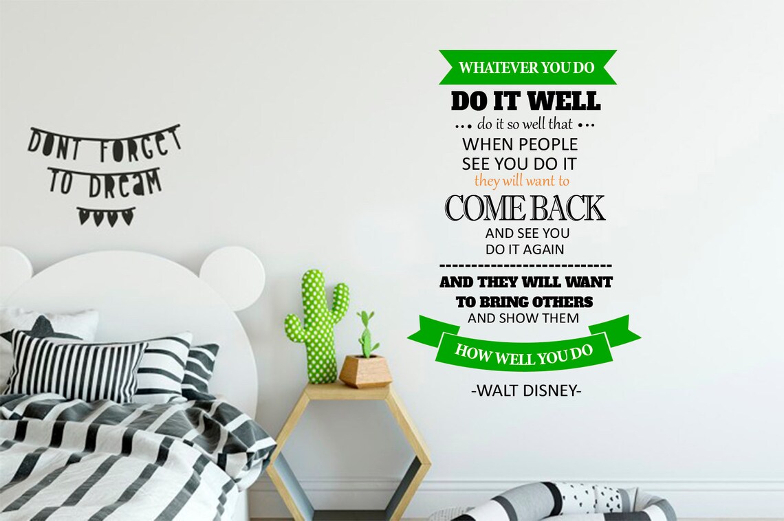 Whatever You Do Do It Well Decal Office Wall Decal Quote - Etsy